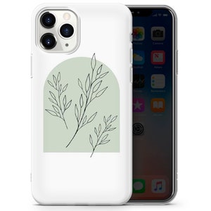 Sage Green Phone Case, Cute Minimalist for iPhone 15 Pro Max, 14, 13 ...