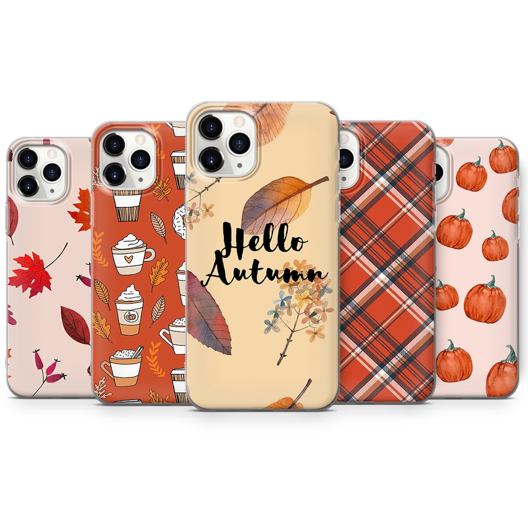 Autumn Phone Case Fall Aesthetic Cover for iPhone 15 Pro Max, 14, 13 ...