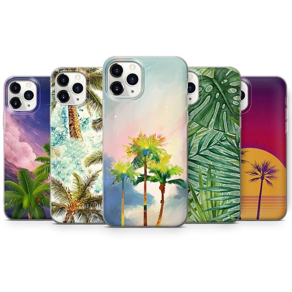 Palm Tree Phone Case Tropical Cover for iPhone 12 11 Pro SE | Etsy