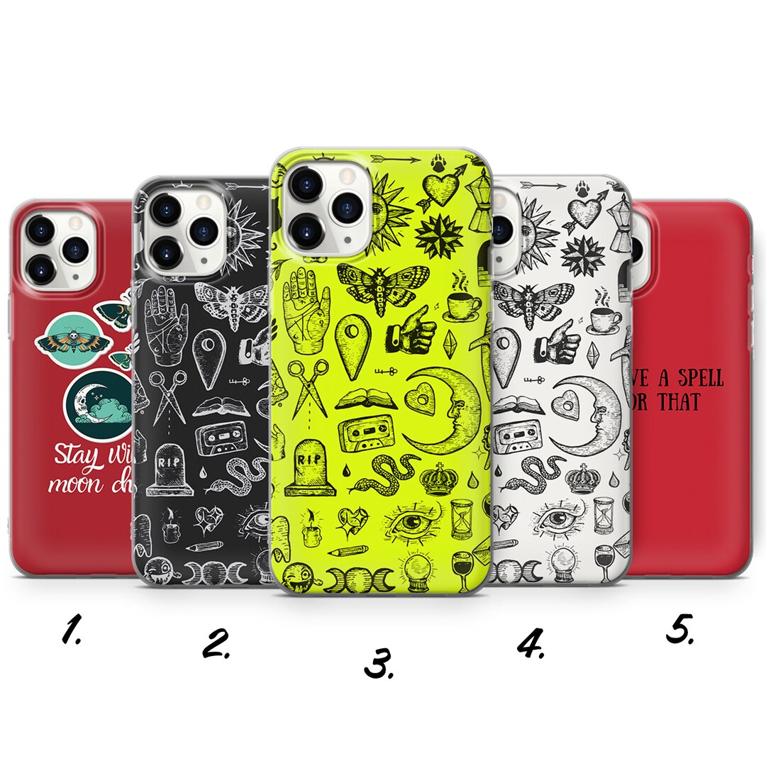 Witchy Phone Case, Vintage Spell for iPhone 15 Pro Max, 14, 13, SE 2020 ...