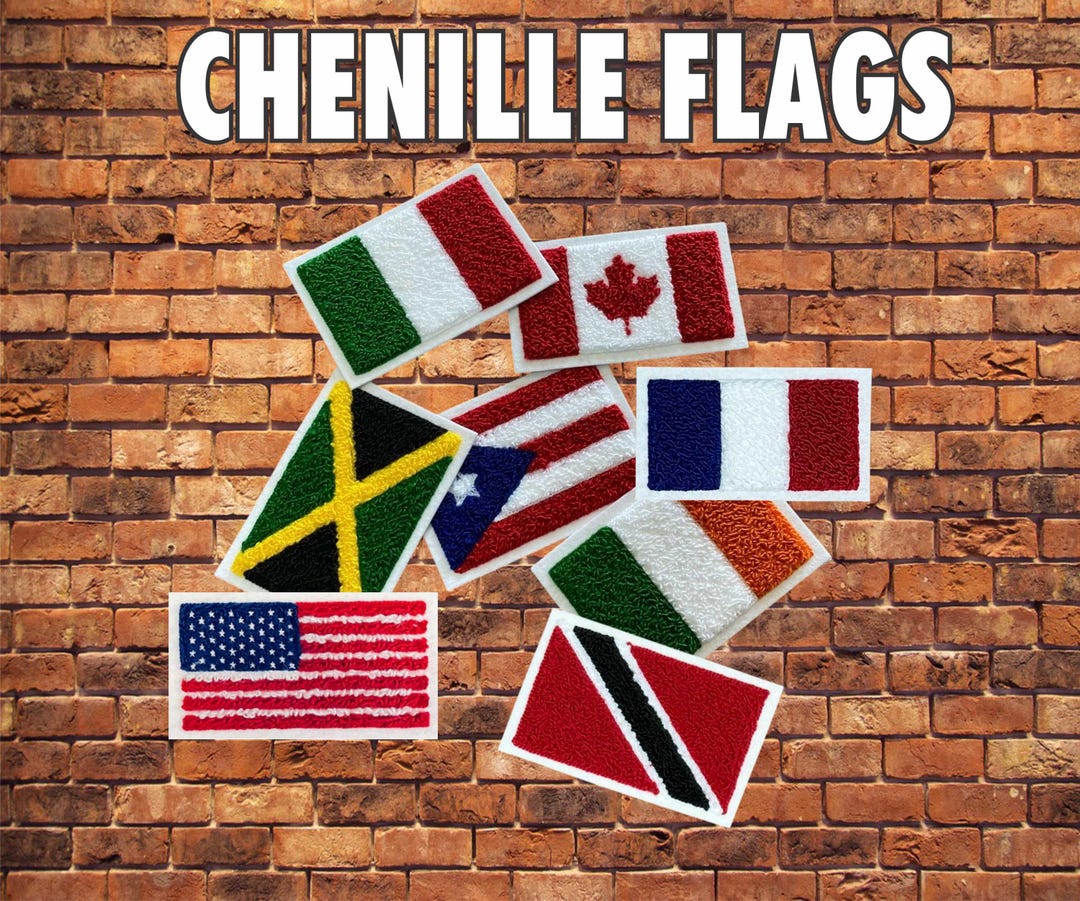 Custom Chenille Flag Patch - Any Country - Etsy
