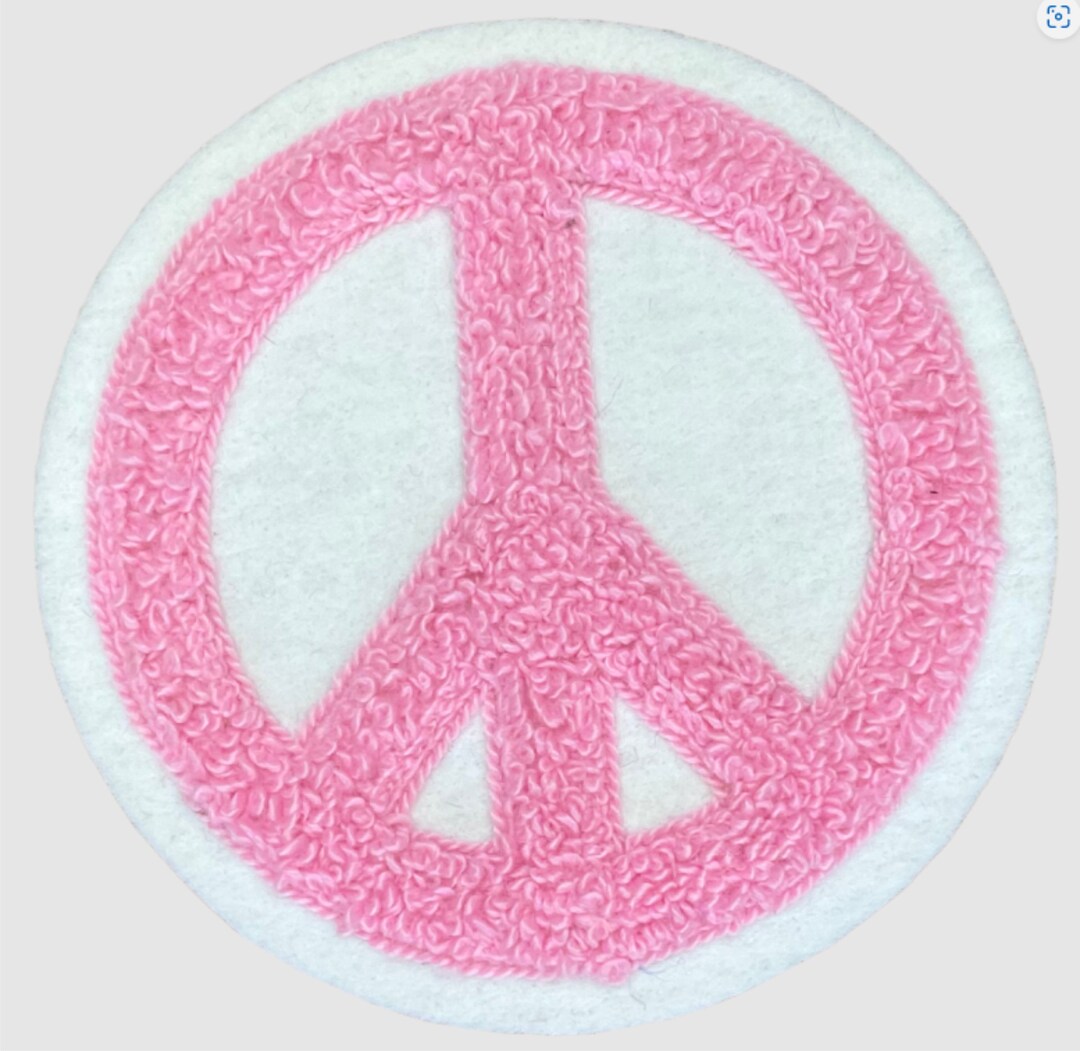 Custom Chenille Peace Sign Patch ANY COLOR/SIZE - Etsy