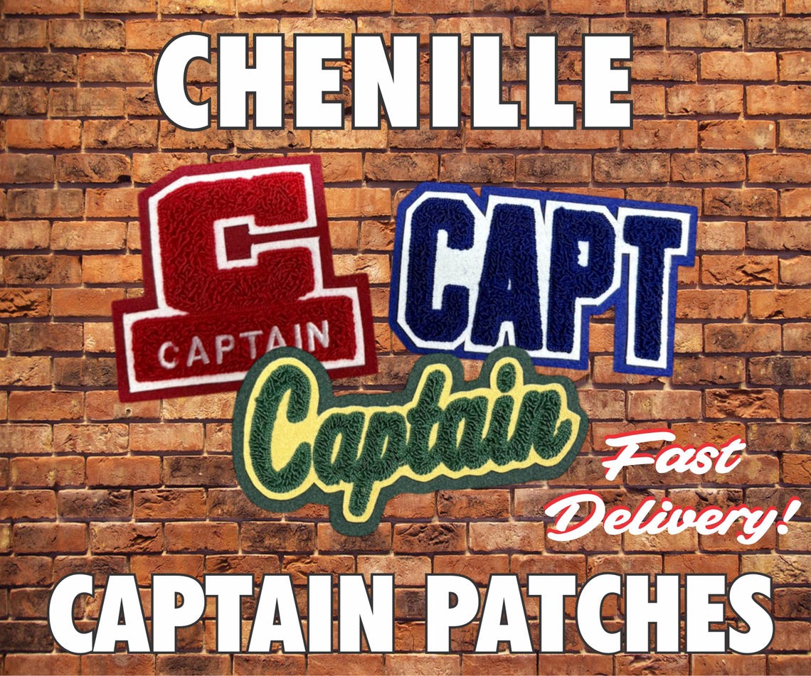 Chenille Captain Patch - Etsy