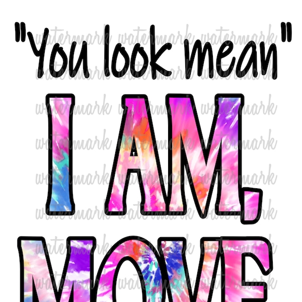 You Look Mean Svg - Etsy