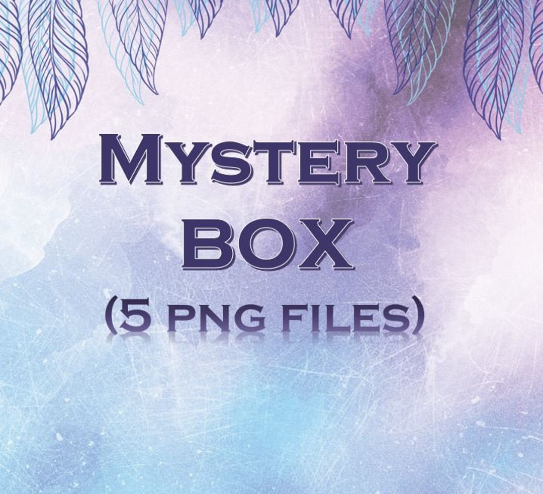 Mystery Box With 5 Different PNG Files - Etsy