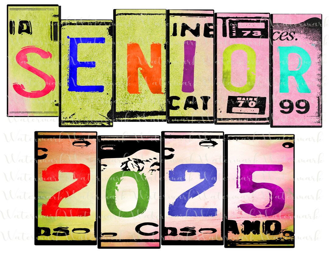 Senior 2025 PNG Sublimation File for T-shirts, Tumblers, Mugs, Hats ...