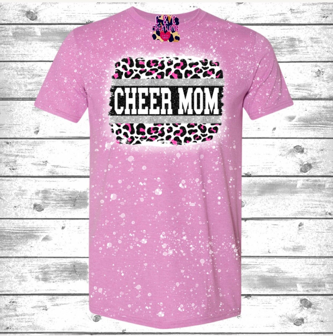 Cheer Mom Leopard Print Tee - Etsy