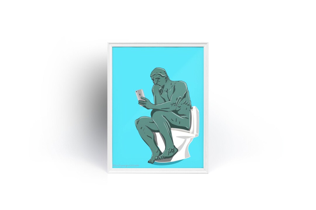The 'shitter' Poster Print - Etsy