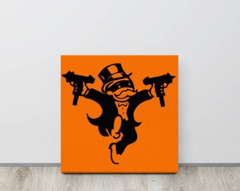 Monopoly Man With Gun