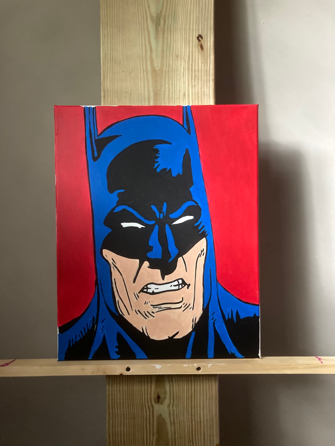 Batman Pop Art, Original Art, 16x20 Gallery Stretch Canvas - Etsy