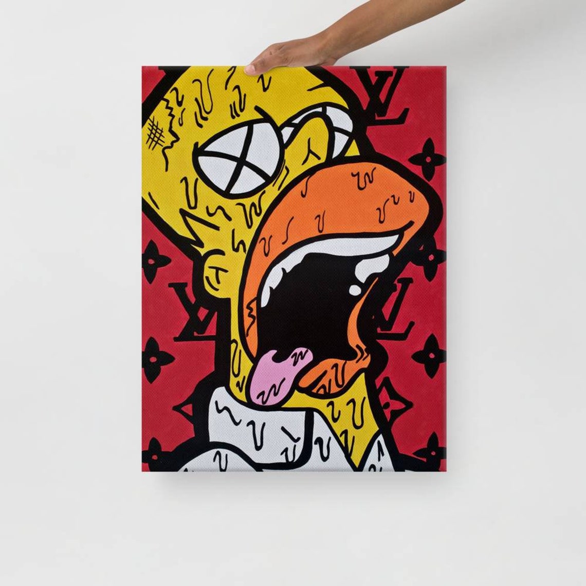 Homer Simpson Pop Art,simpson's Art,pop Art Collection,hand-painted Art ...