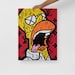 Homer Simpson Pop Art,simpson's Art,pop Art Collection,hand-painted Art ...