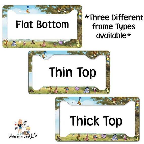 License Plate Frames/ Bear and Friends License Plate Frame/ - Etsy