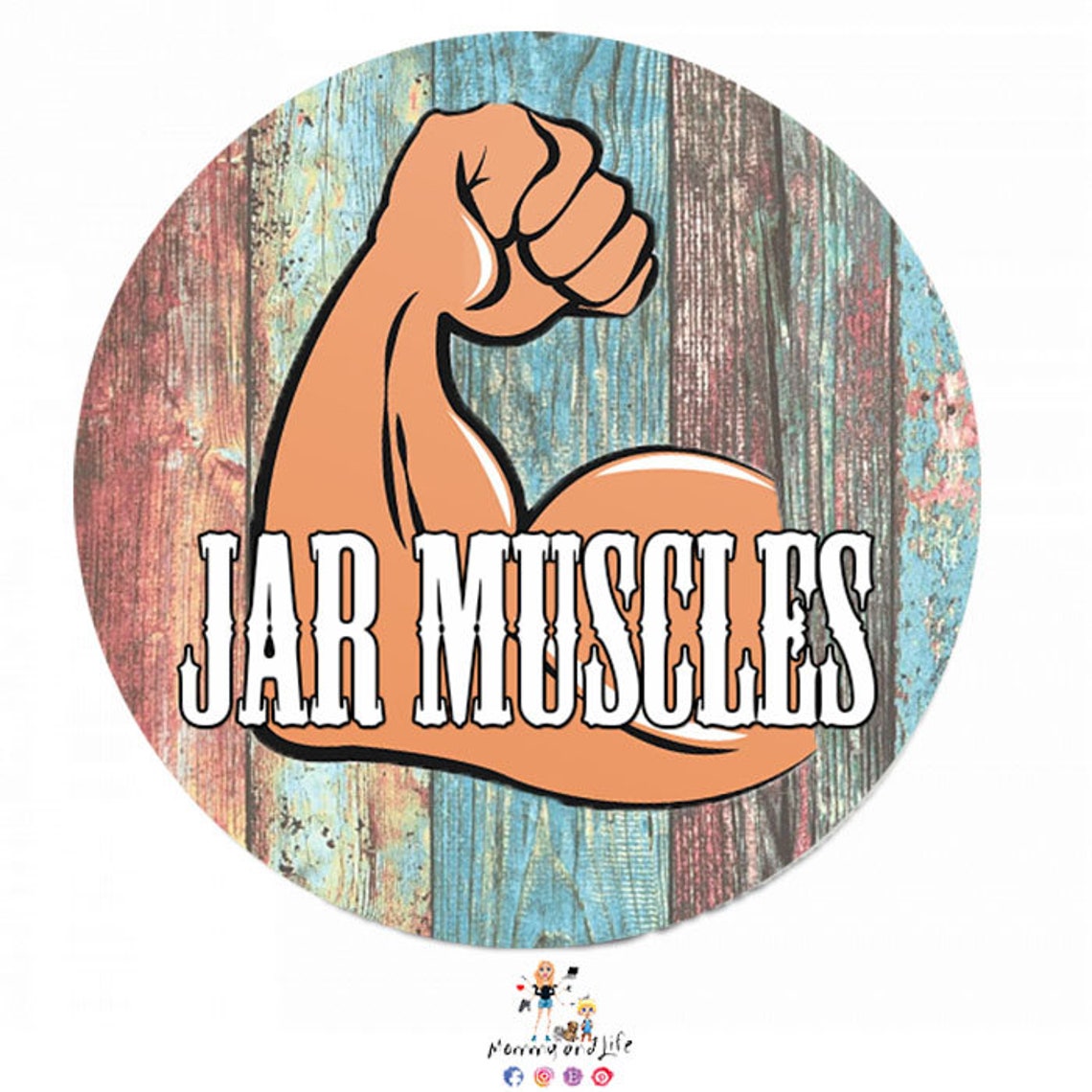 Round Jar Muscles Jar Grip Opener/ Rubber Jar Opener/ Jar - Etsy