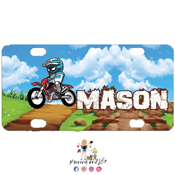 Motocross License Plate - Etsy