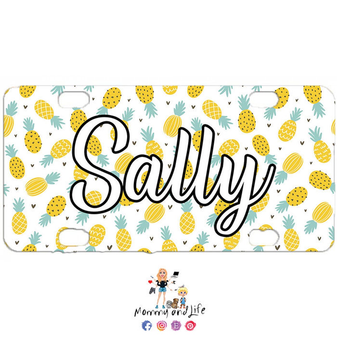 Pineapple Mini License Plate/ Kids License Plate/ Custom License Plate ...