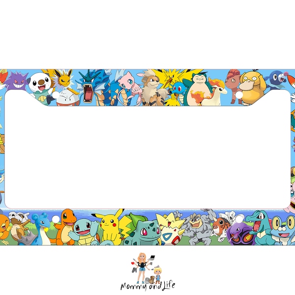 Monster License Plate Frames - Etsy