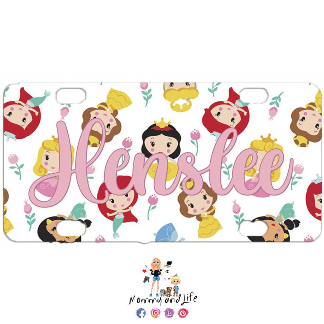 Princess Mini License Plate/ Kids License Plate/ Custom License Plate ...