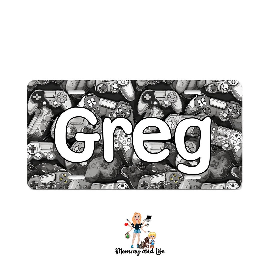 Personalized Full Size Gaming License Plate / License Plate/ Custom ...