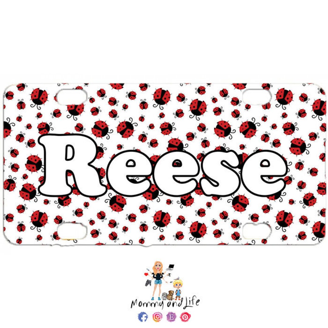 Ladybug Mini License Plate/ Kids License Plate/ Custom License - Etsy