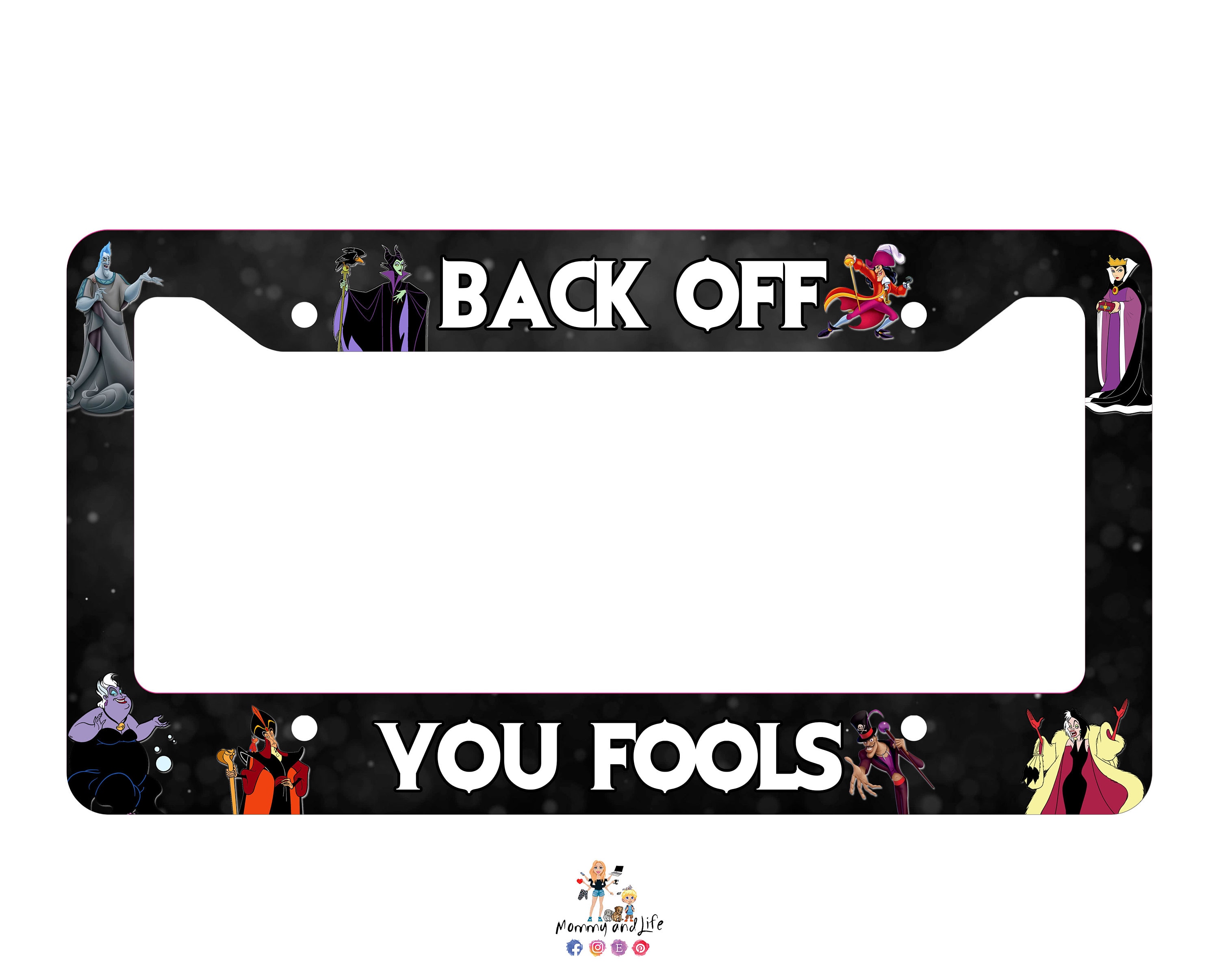 License Plate Frames/ Villain License Plate Frame/ Custom | Etsy