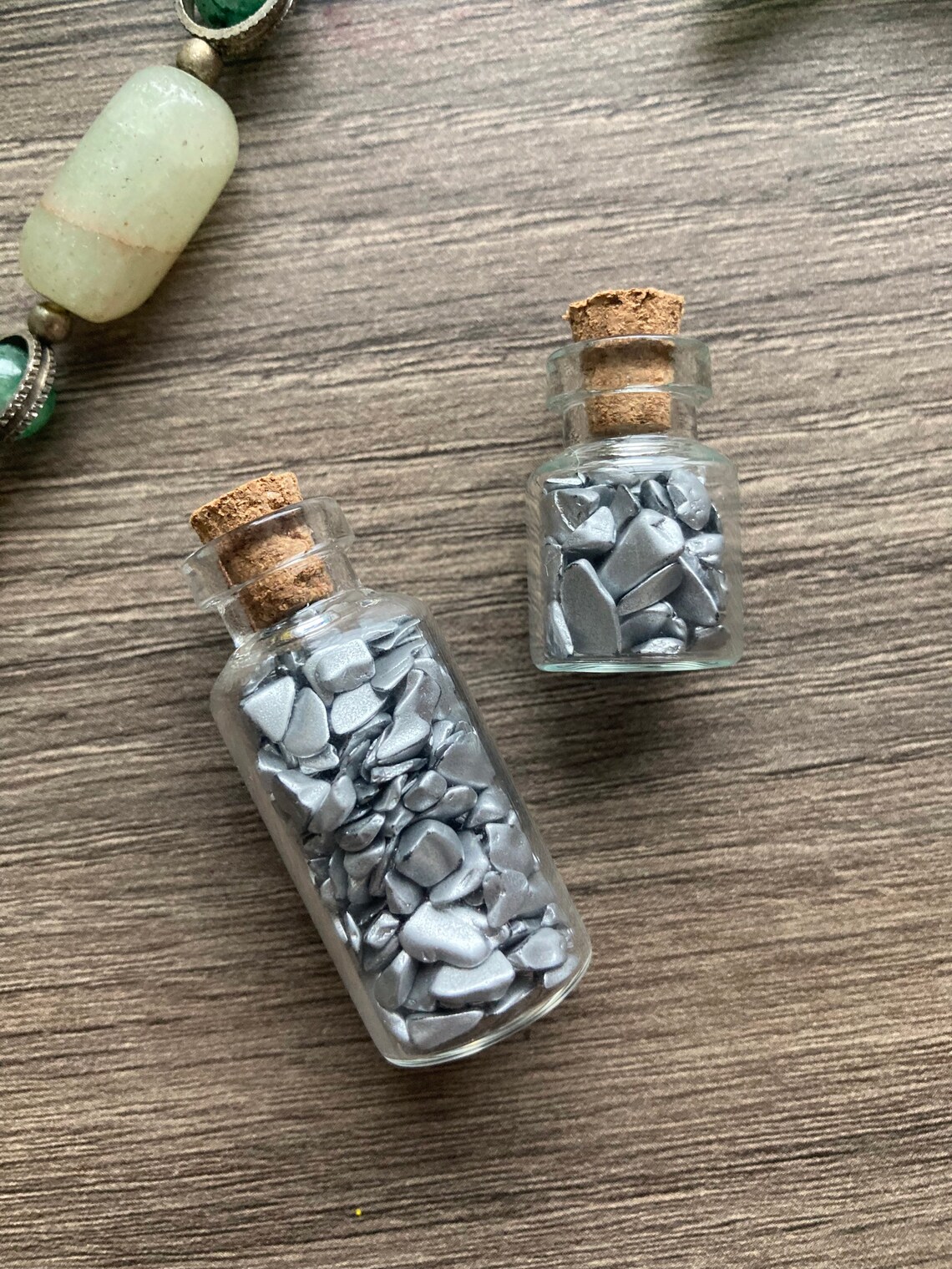Gold & Silver Glass Vial Potion Apothecary Decor Set of 2 - Etsy