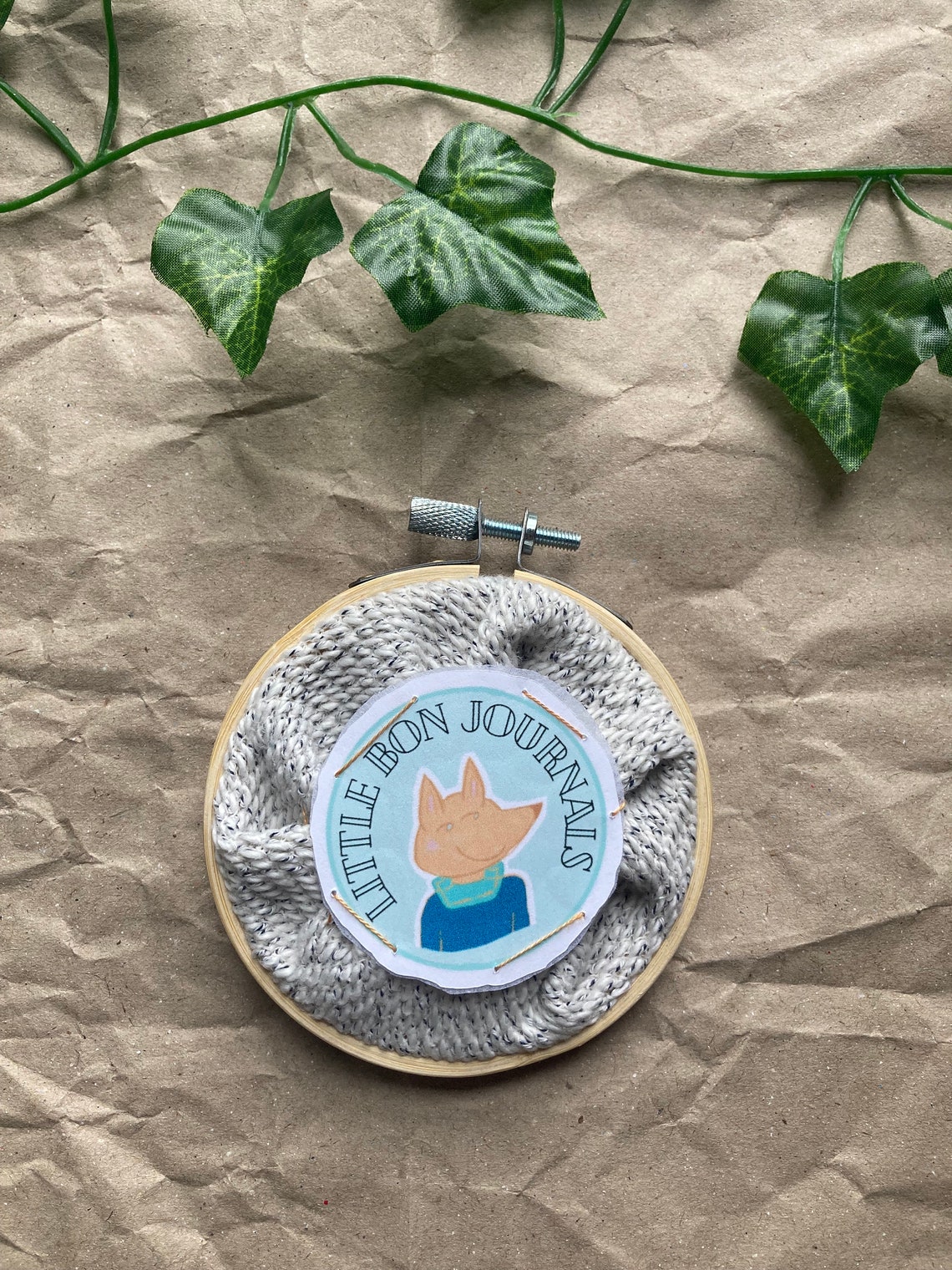 Artsy Button and Rainbow Collage Fiber & Bead Embroidery L 3 in Hoop - Etsy