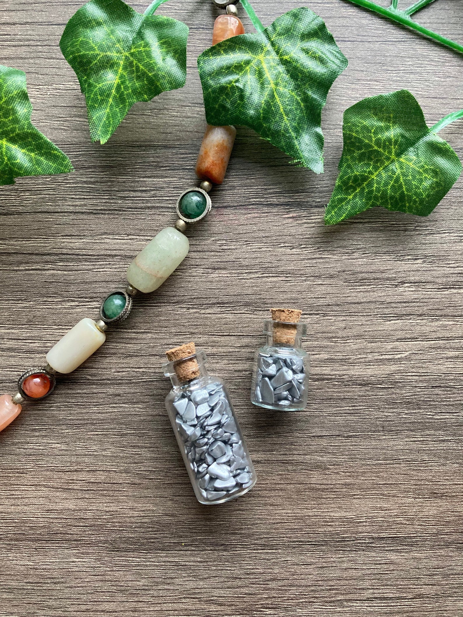 Gold & Silver Glass Vial Potion Apothecary Decor Set of 2 - Etsy