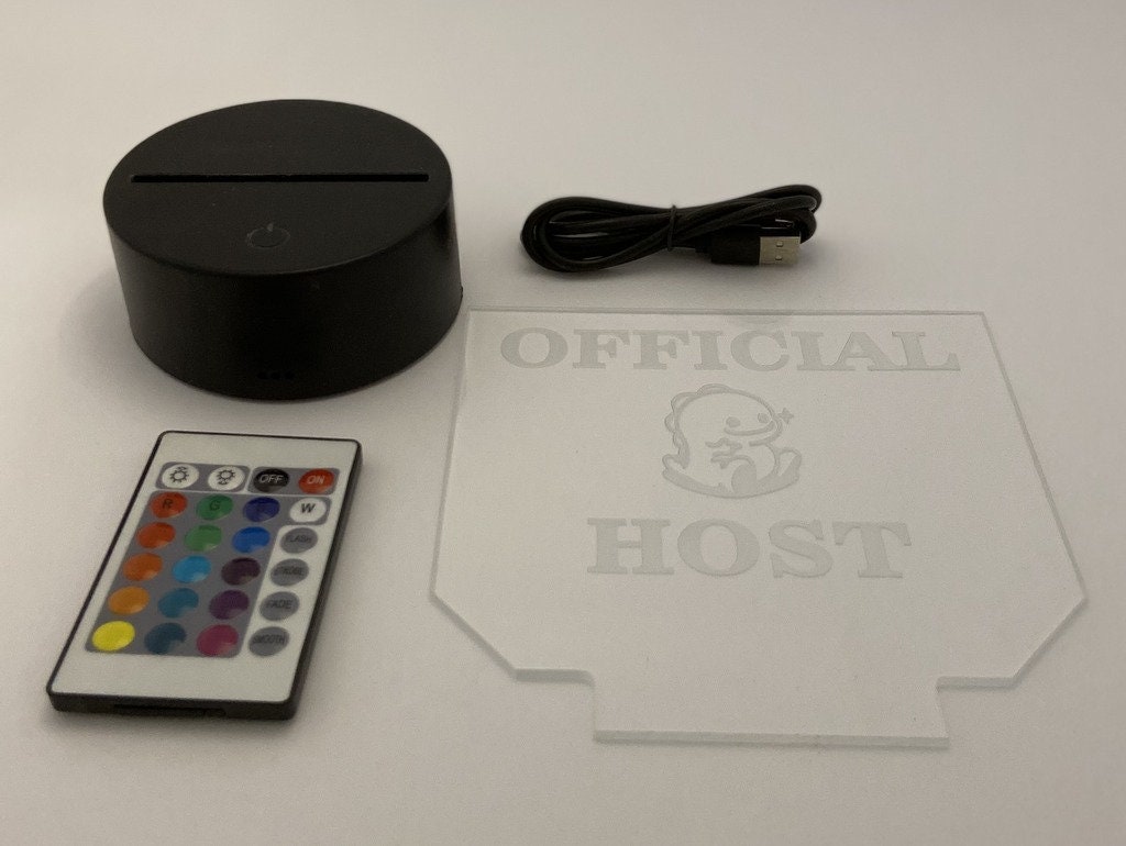 LED acrylic character lights Official Host | Etsy