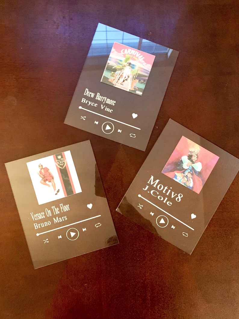 Custom Acrylic/glass Music Player With Album - Etsy