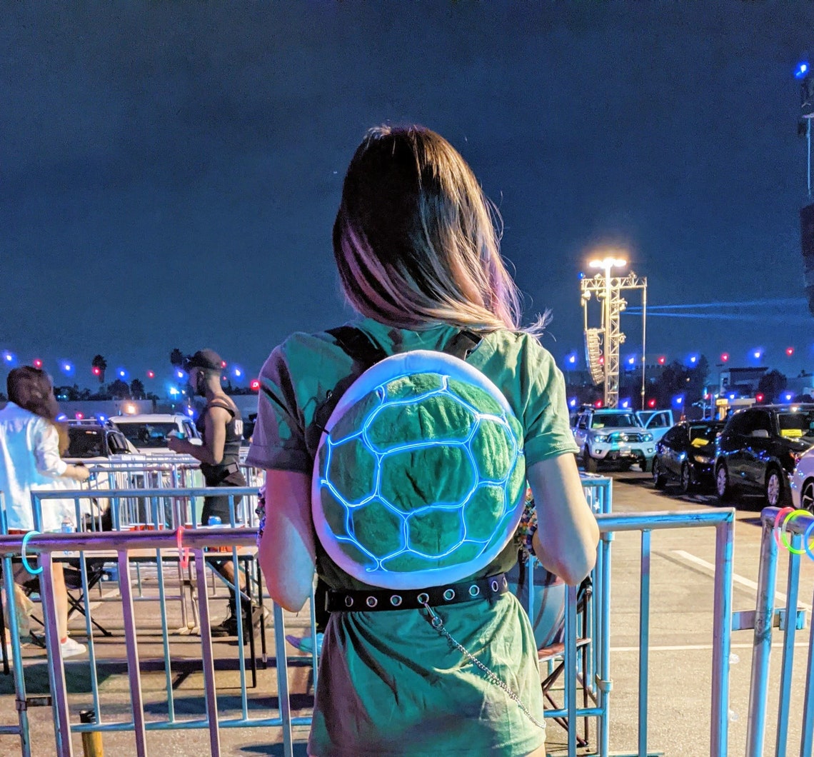 Trance Turtle LED Rave Plushy Backpack - Etsy