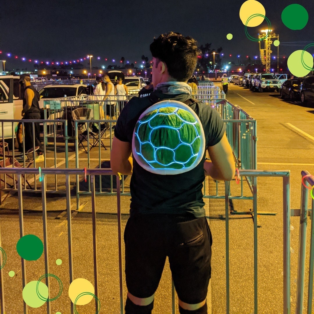 Trance Turtle LED Rave Plushy Backpack - Etsy