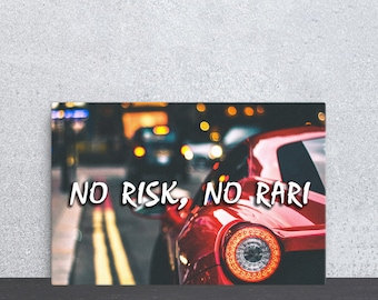 No Risk No Rari Poster | Etsy