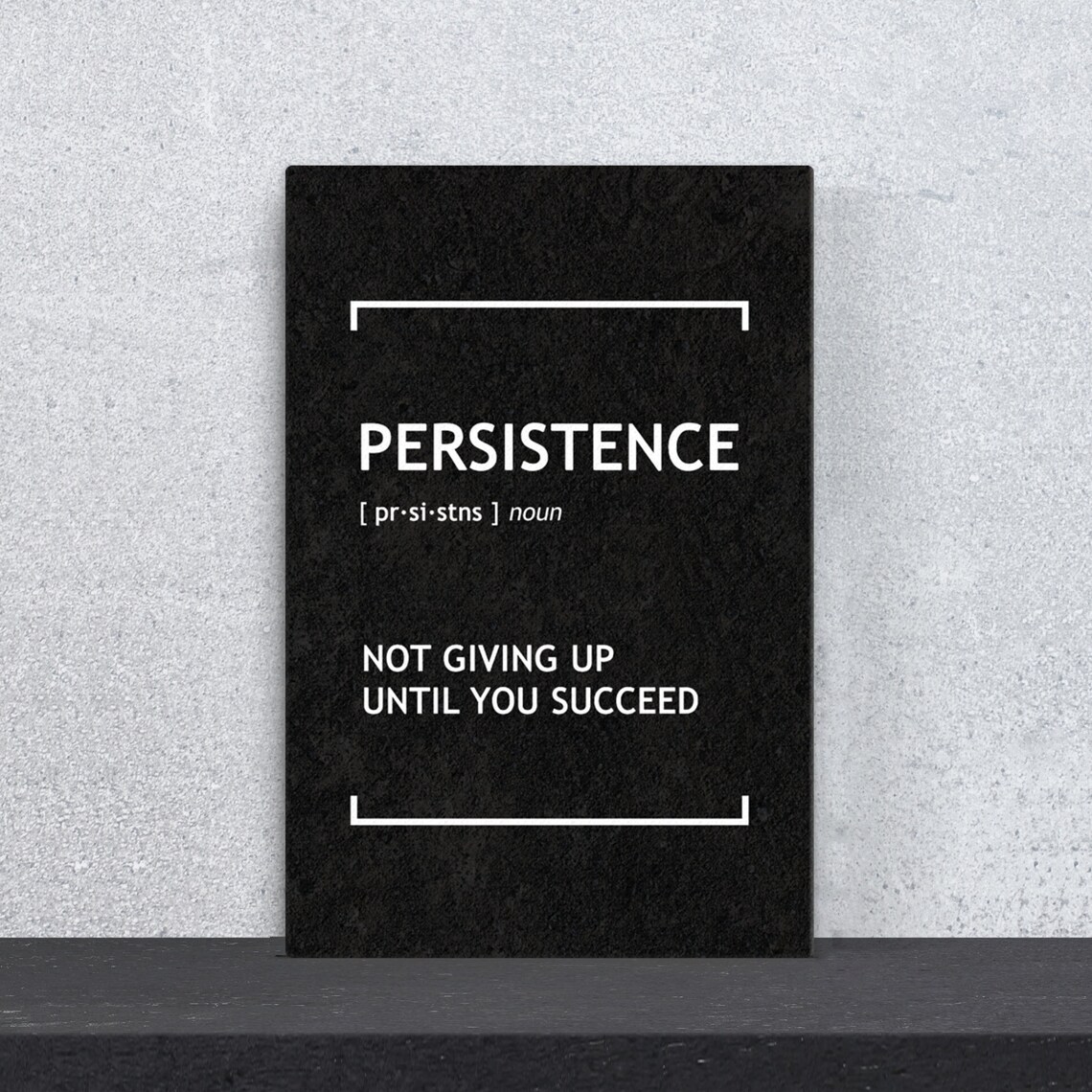 Persistence Definition Wall Art Motivation Canvas Print / - Etsy