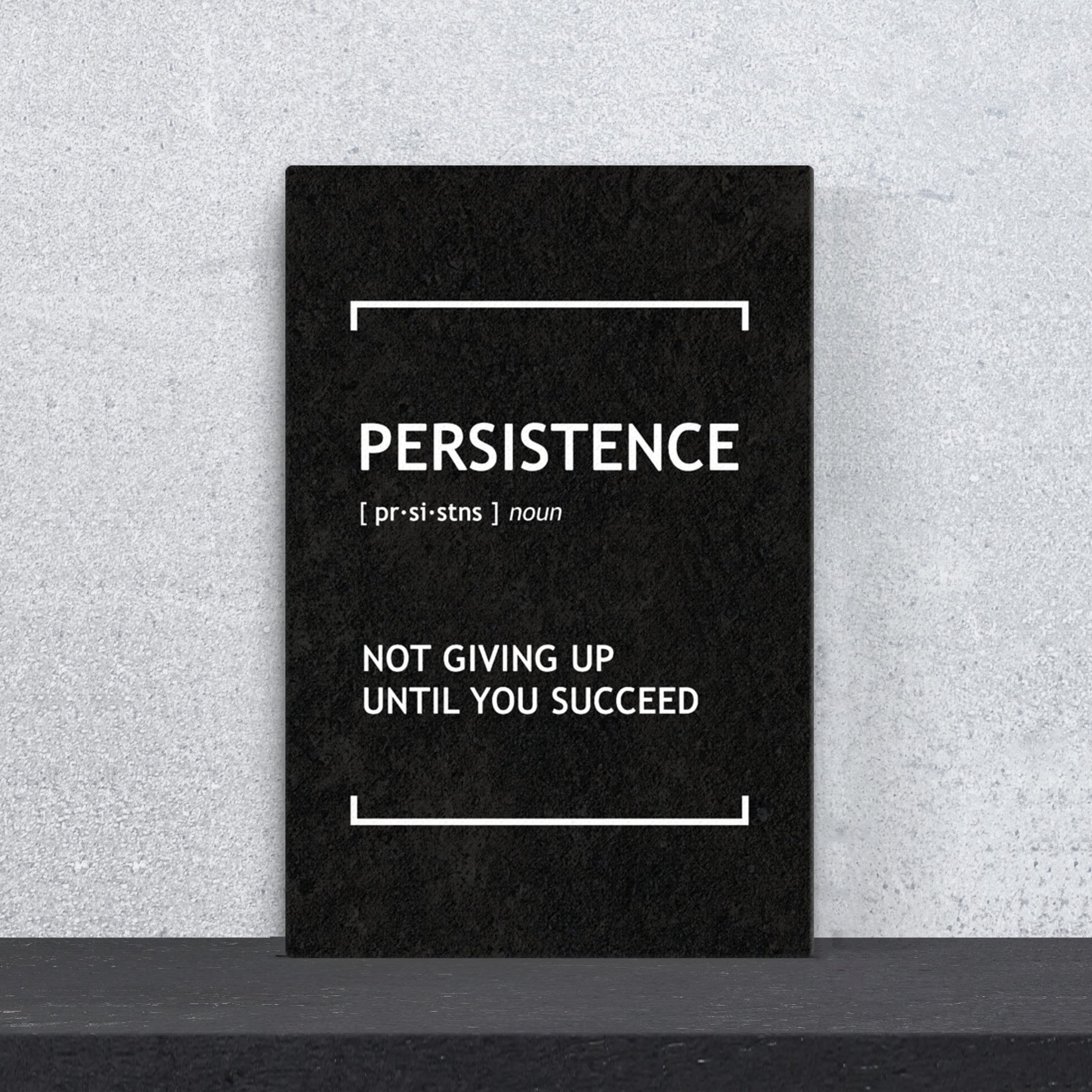 Persistence Definition - Wall Art Motivation Canvas Print / Poster ...