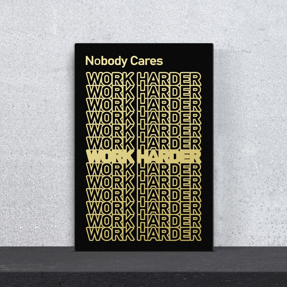 Work Harder, Motivational Poster, Success Print, Bet on Yourself ...