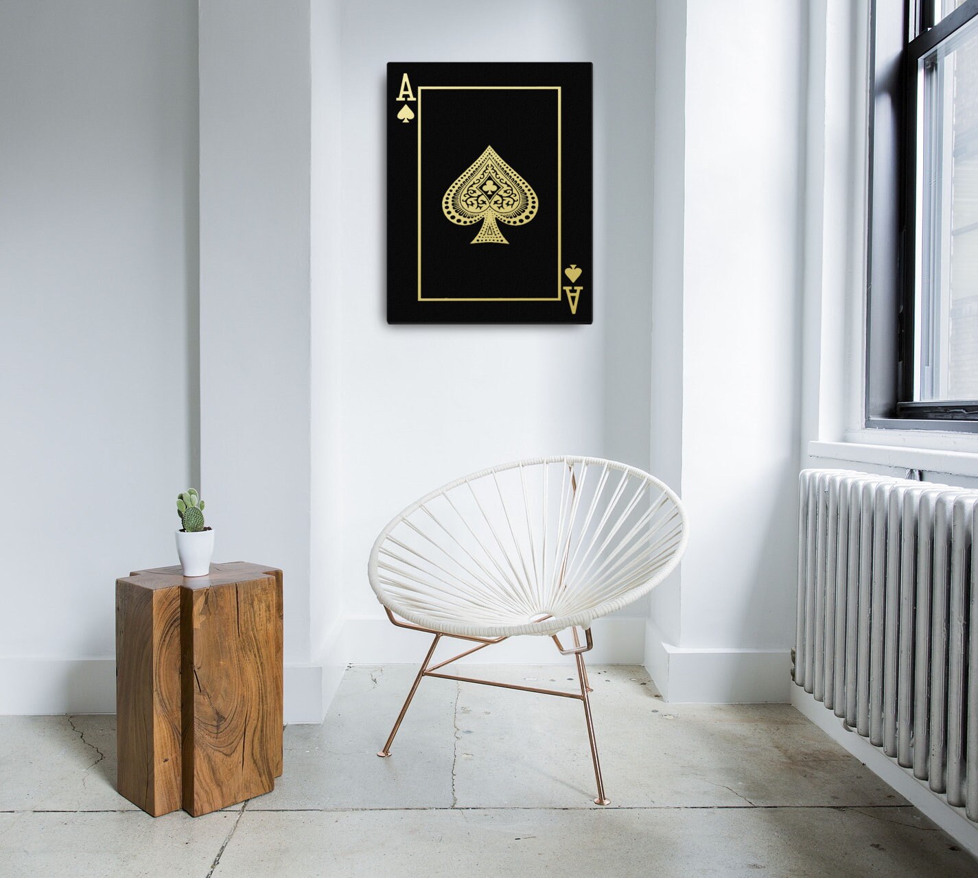 Ace Playing Card Motivational Poster Success Canvas Print - Etsy