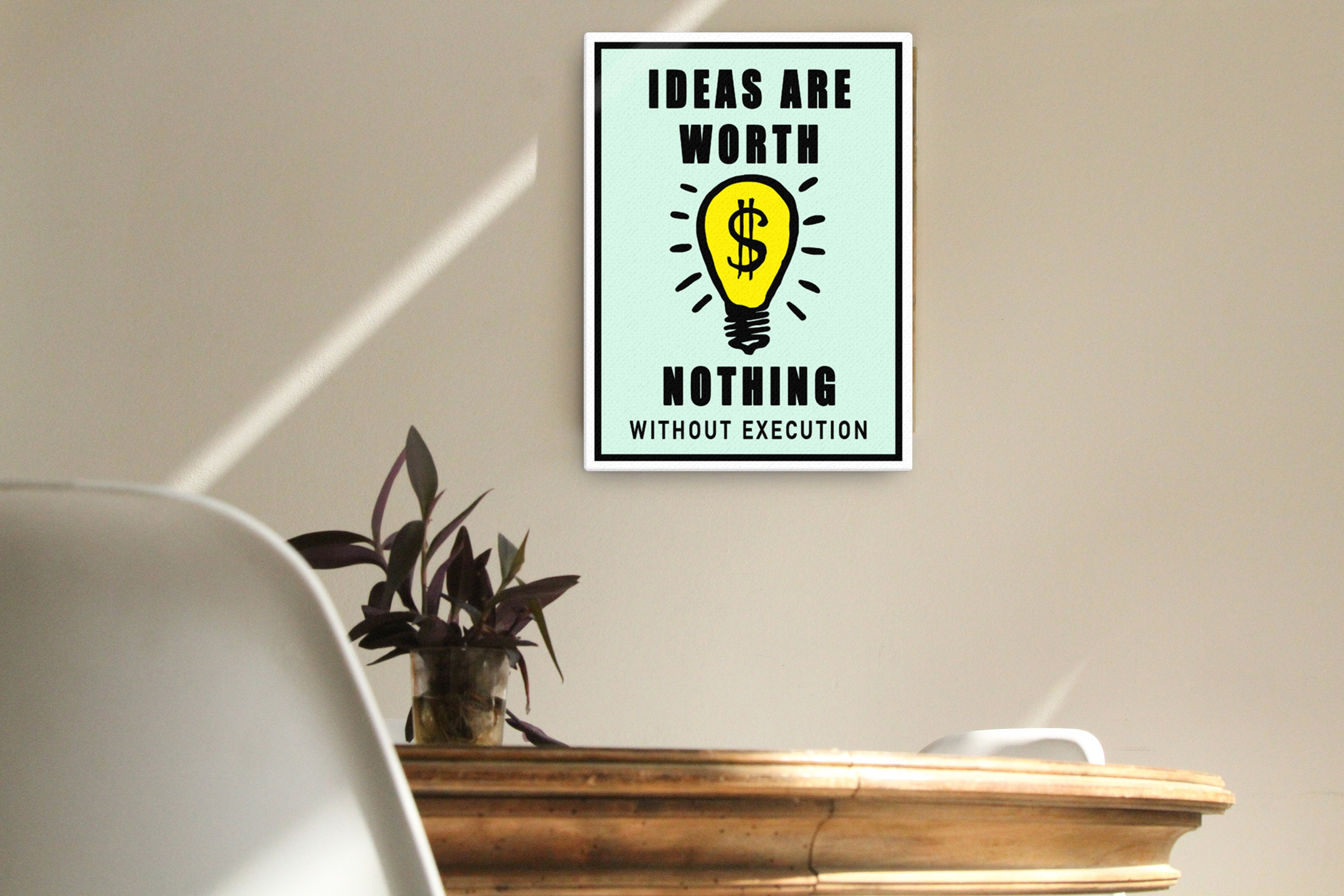 Electric Company, Motivational Poster Canvas Print, Success Quote Wall ...