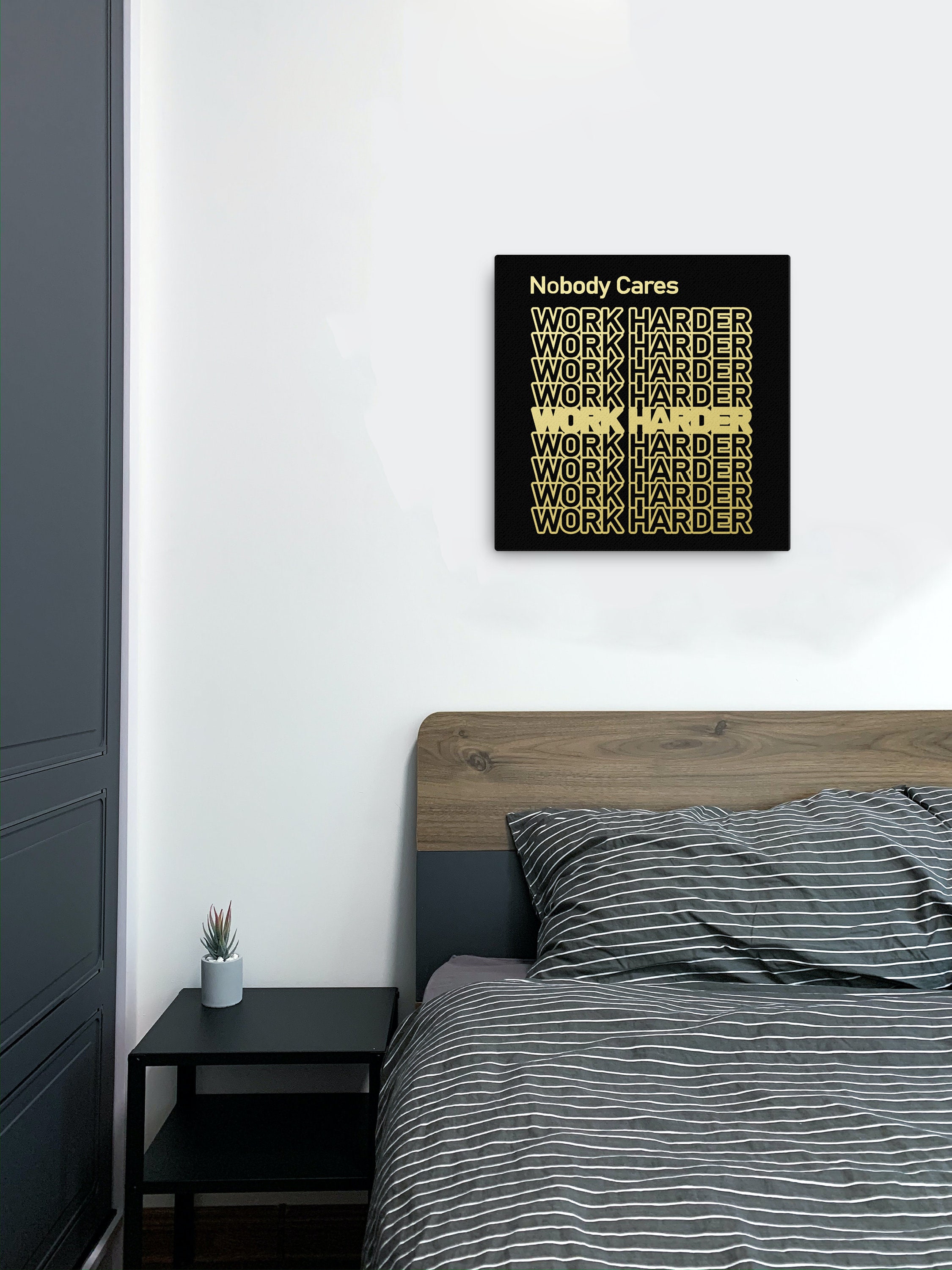 Work Harder, Motivational Poster, Success Print, Bet on Yourself ...