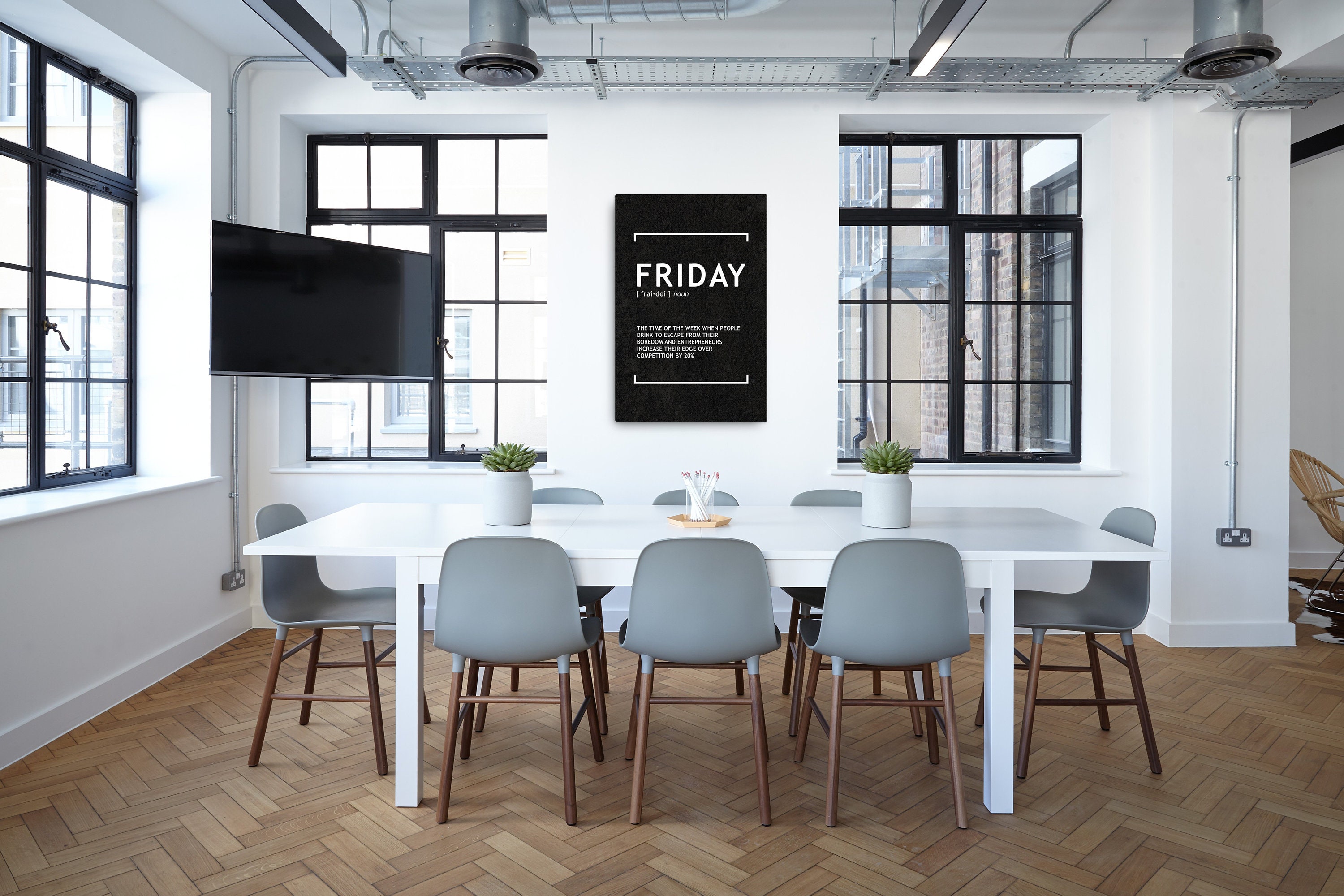 Friday Definition Wall Art Motivation Canvas Print / Poster - Etsy