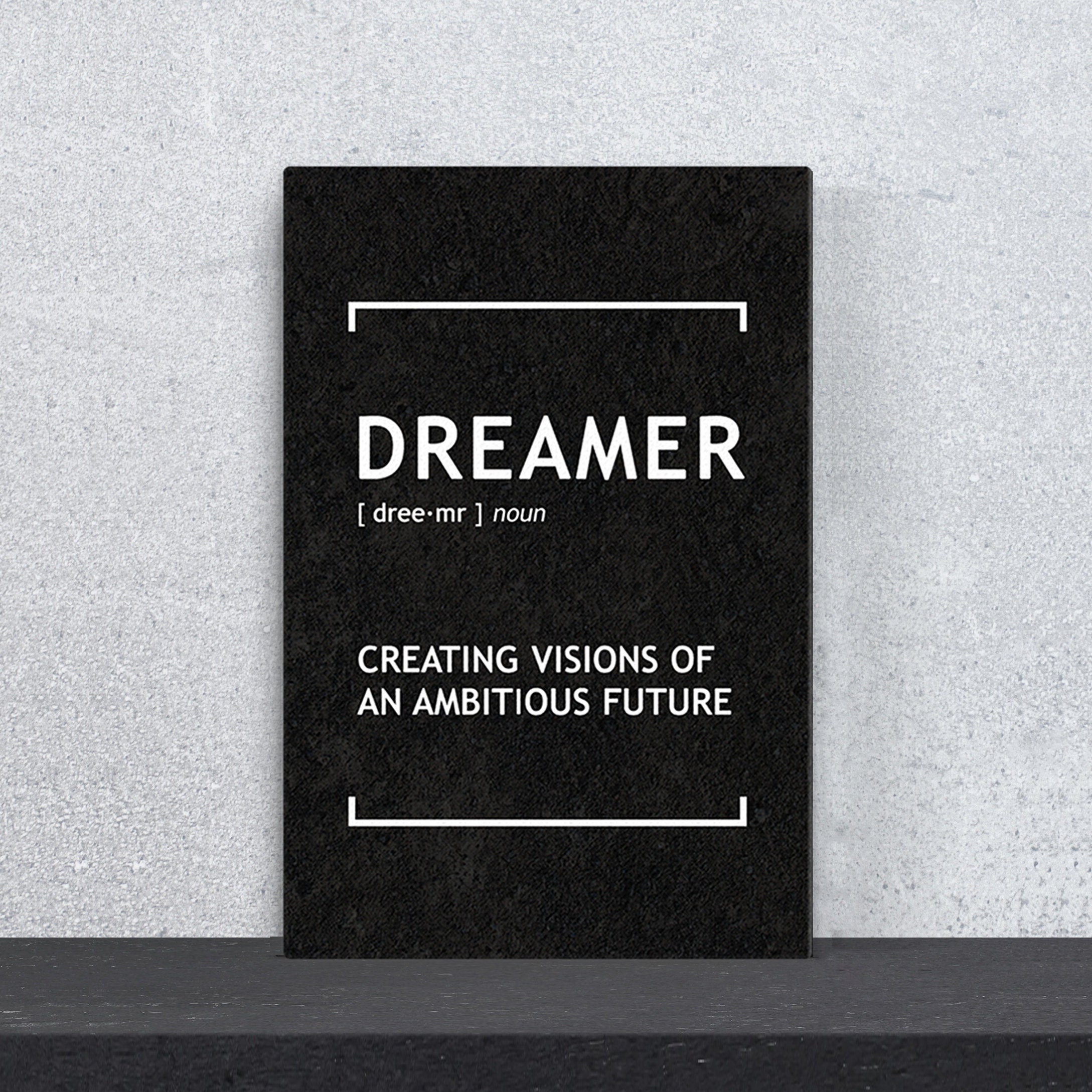 Dreamer Definition Wall Art Motivation Canvas Print / Poster / Office ...