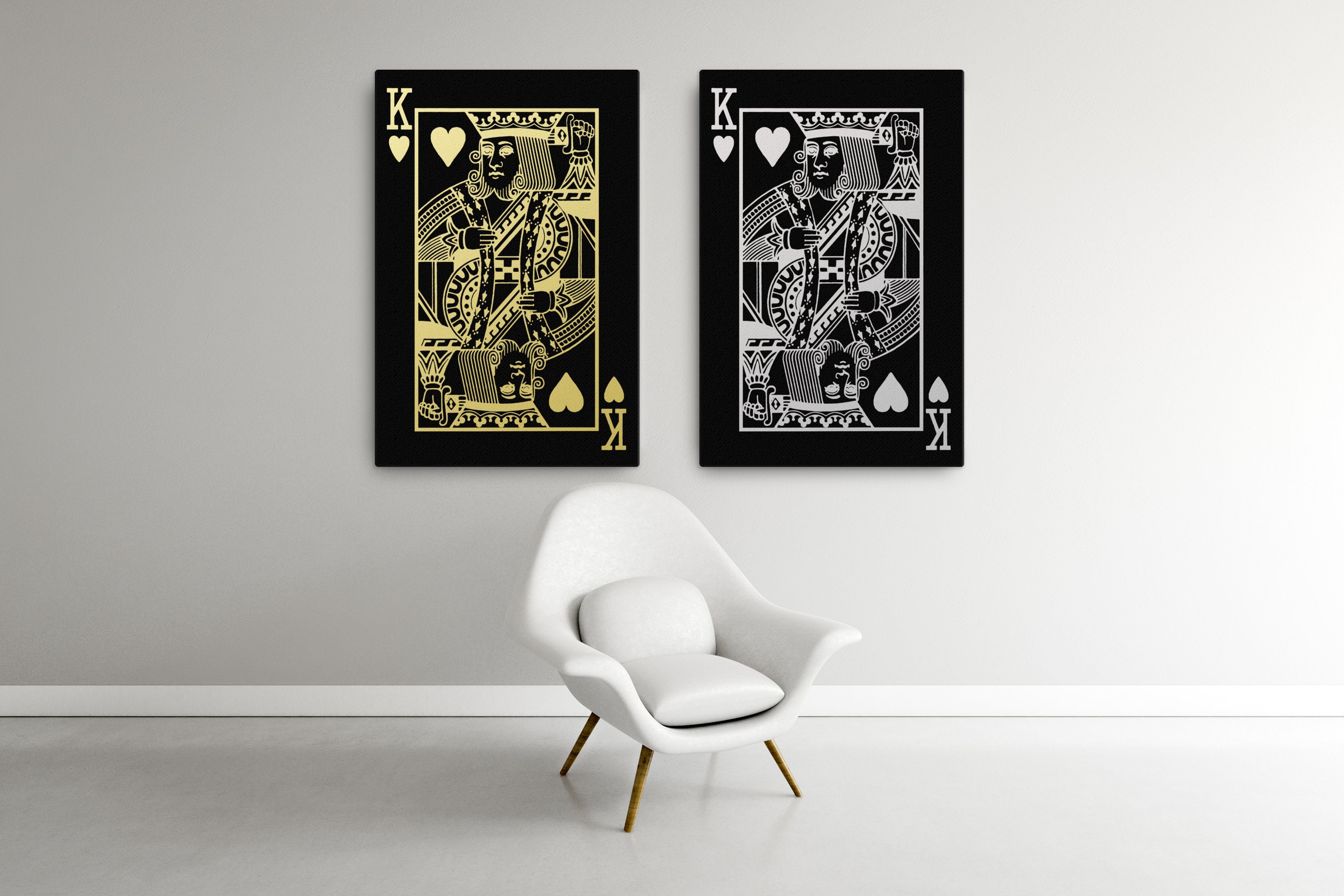 King Playing Card, Motivational Poster, Success Canvas Print ...