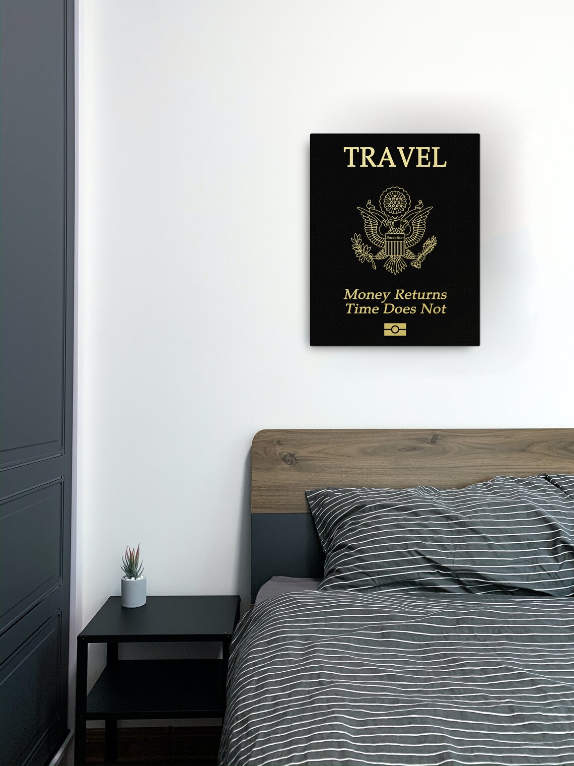 Travel Passport Motivational Poster Success Canvas Print | Etsy