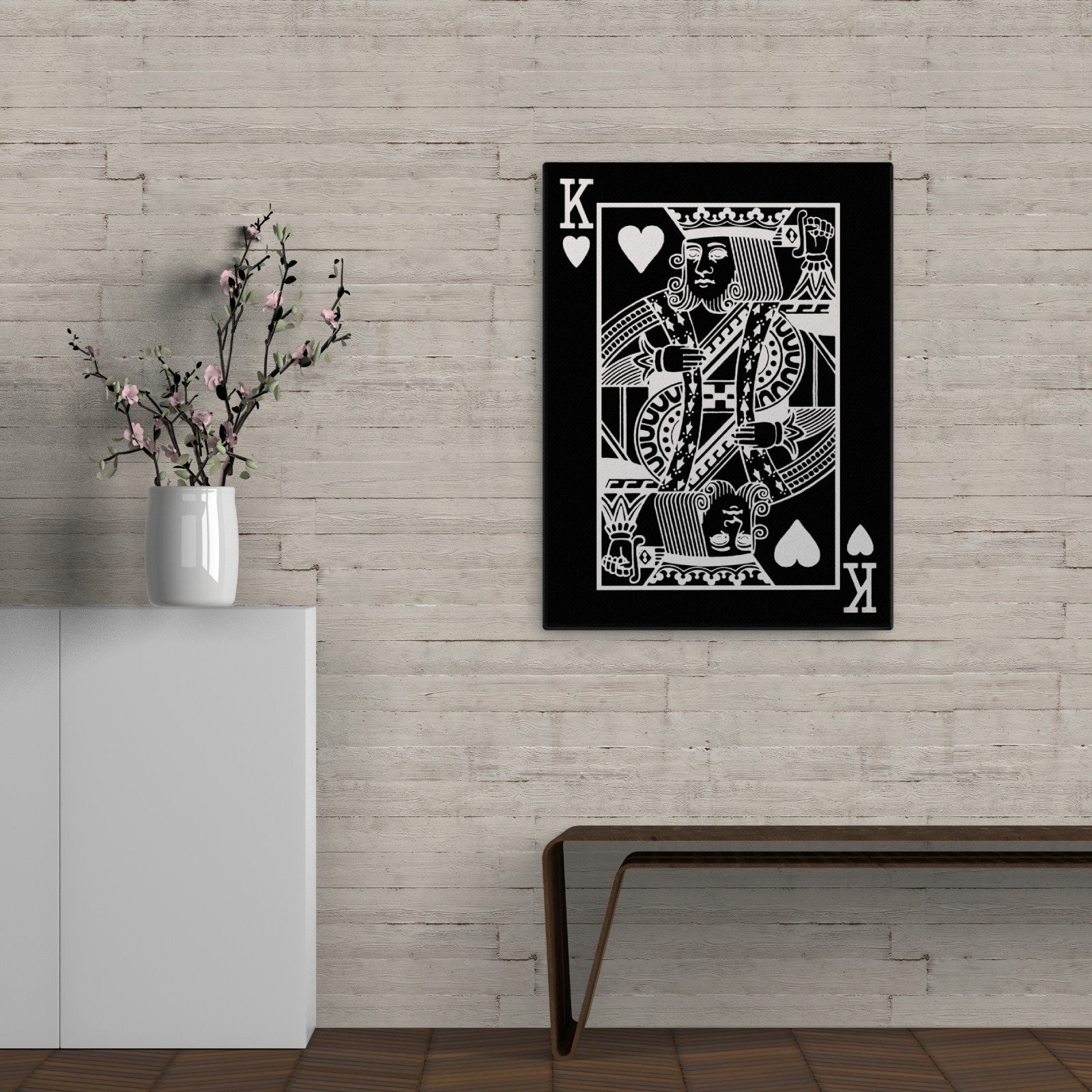 King Playing Card, Motivational Poster, Success Canvas Print ...