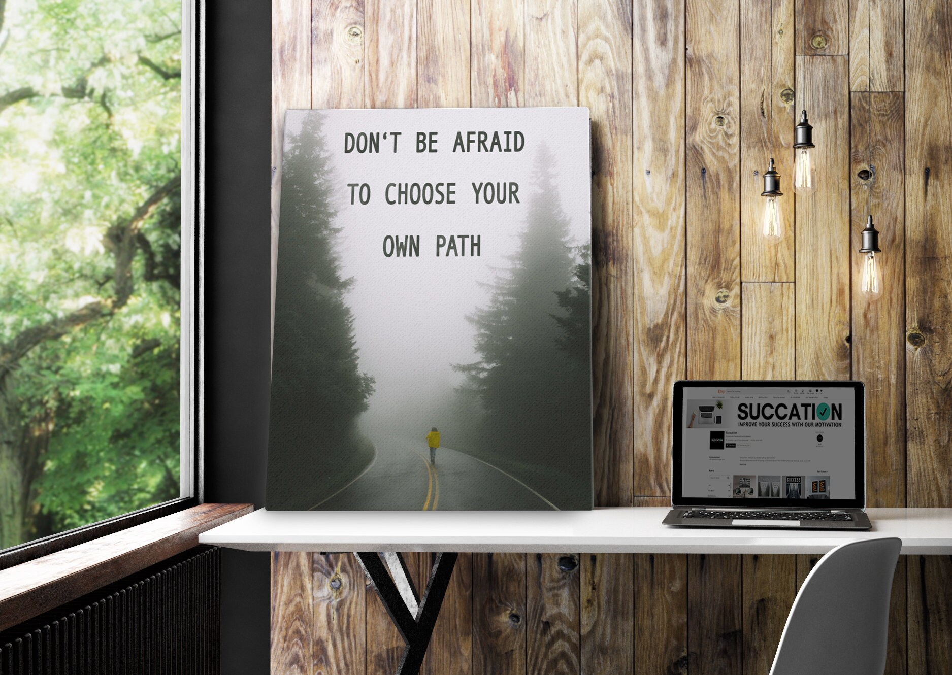 Own Path, Motivational Poster, Success Canvas Print, Bet on Yourself ...