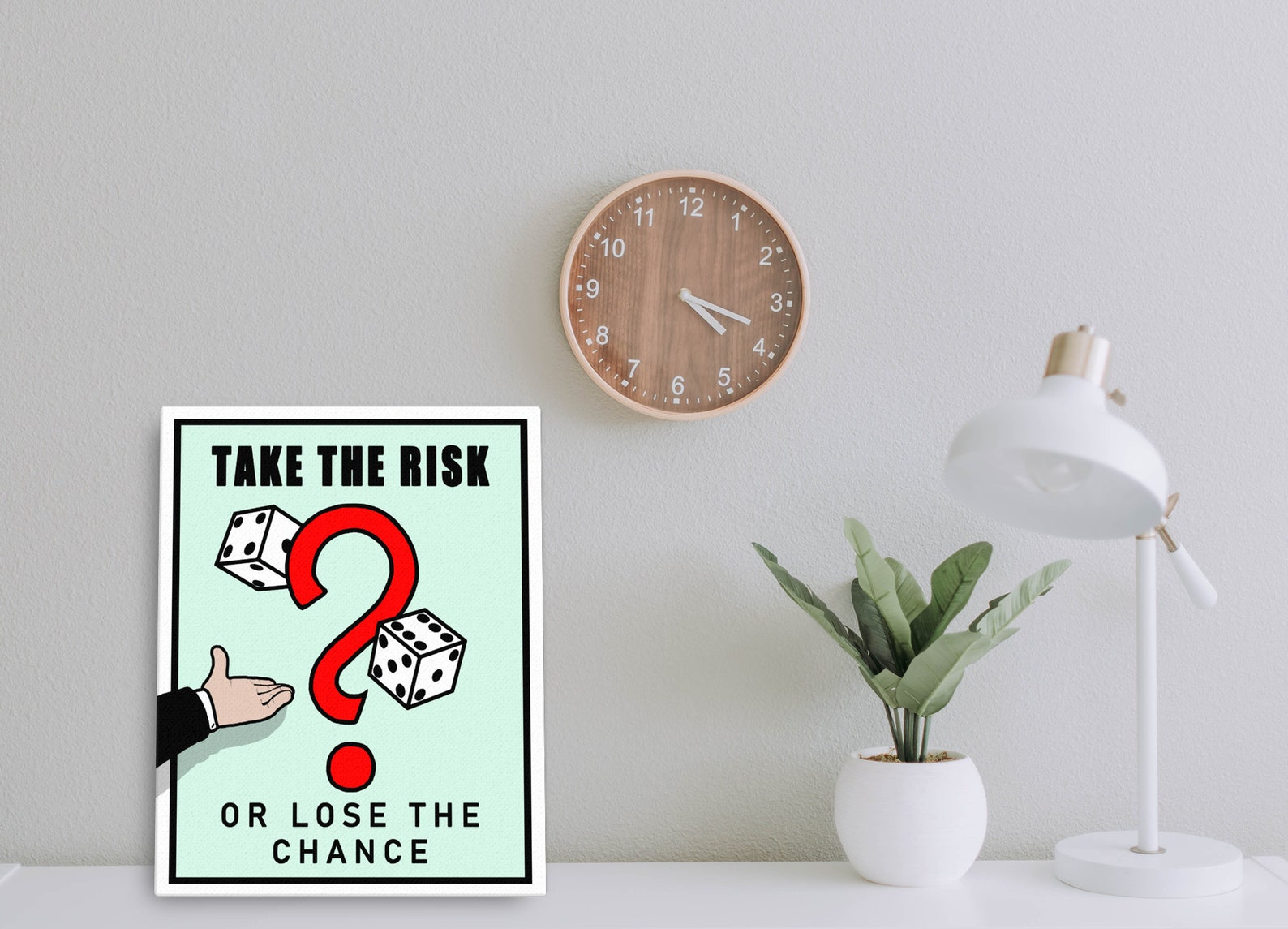 Take the Risk, Motivational Poster Question Canvas Print, Success Quote ...