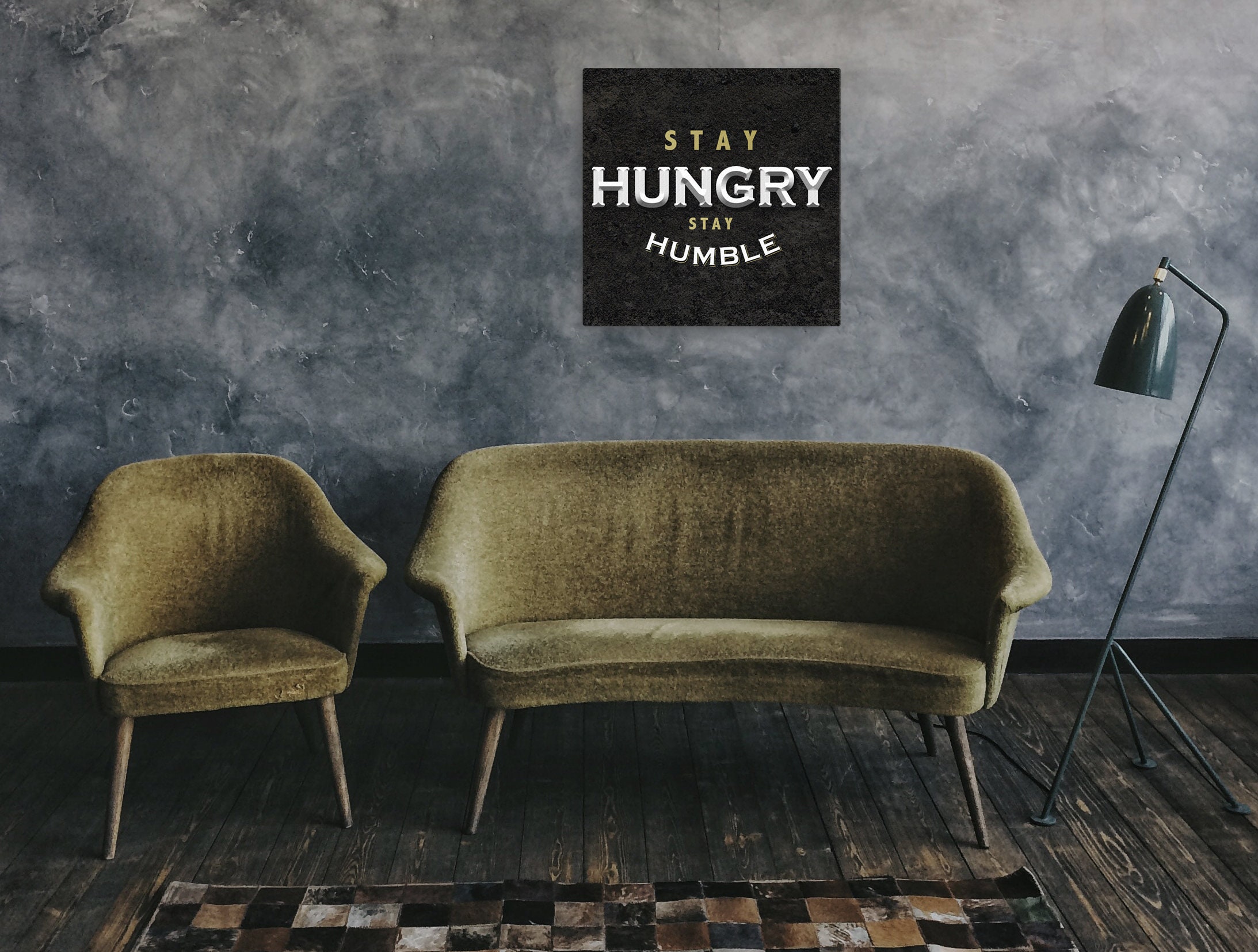 Stay Hungry Stay Humble, Motivational Poster, Success Canvas Print ...