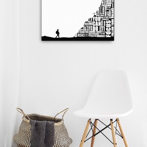 Mountain to Success, Motivational Poster, Success Canvas Print ...