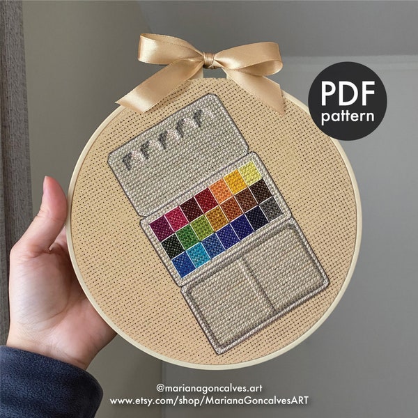 Cross Stitch Paint Palette - Etsy