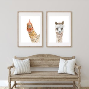 Watercolor Chicken Print | Chicken Art | Chicken Painting | Chicken ...